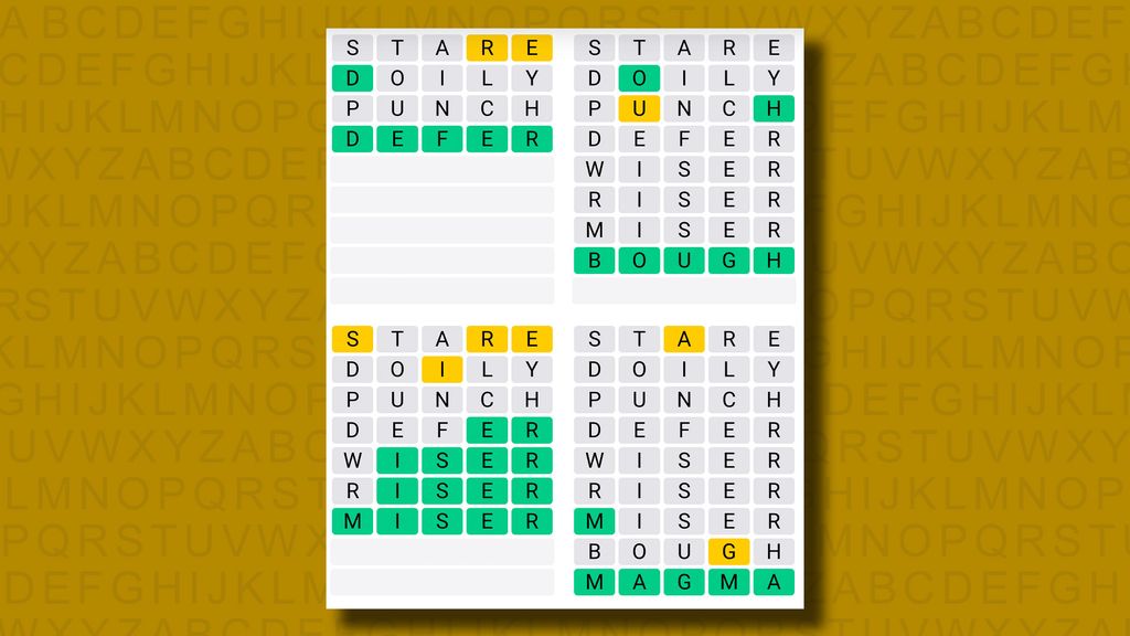Quordle today – hints and answers for Tuesday, May 7 (game #834 ...