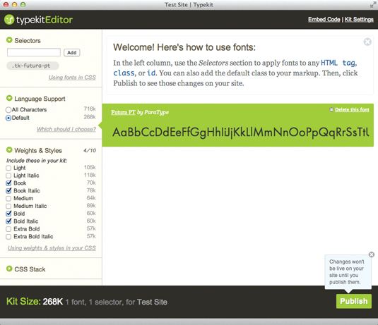 How to embed web fonts into your site with Typekit | Creative Bloq