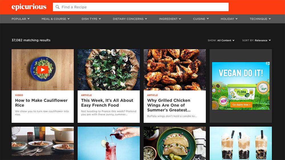4 great examples of food websites | Creative Bloq
