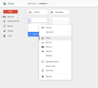 How to host a web page on Google Drive | ITProPortal