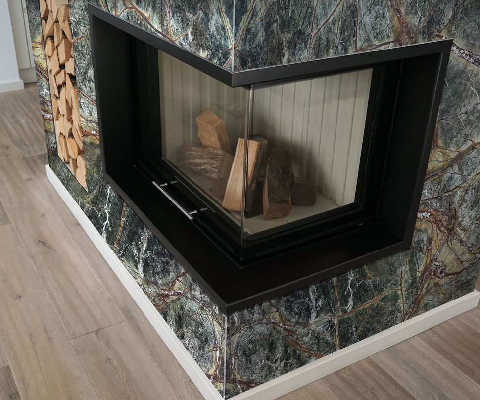 11 log burner surround ideas for every type of stove | Homebuilding