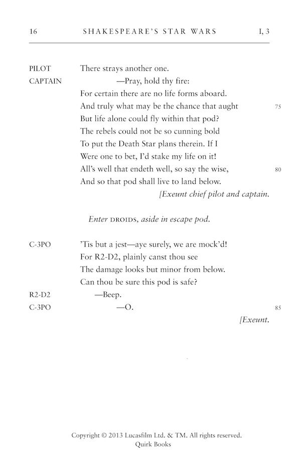 William Shakespeare's Star Wars: Read The First Two Scenes | GamesRadar+