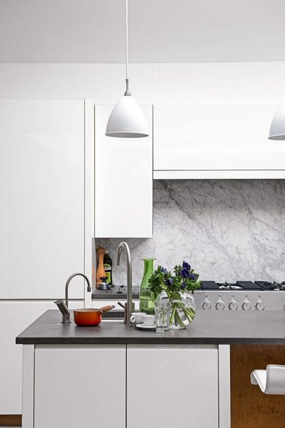 Luxe kitchen looks with marble