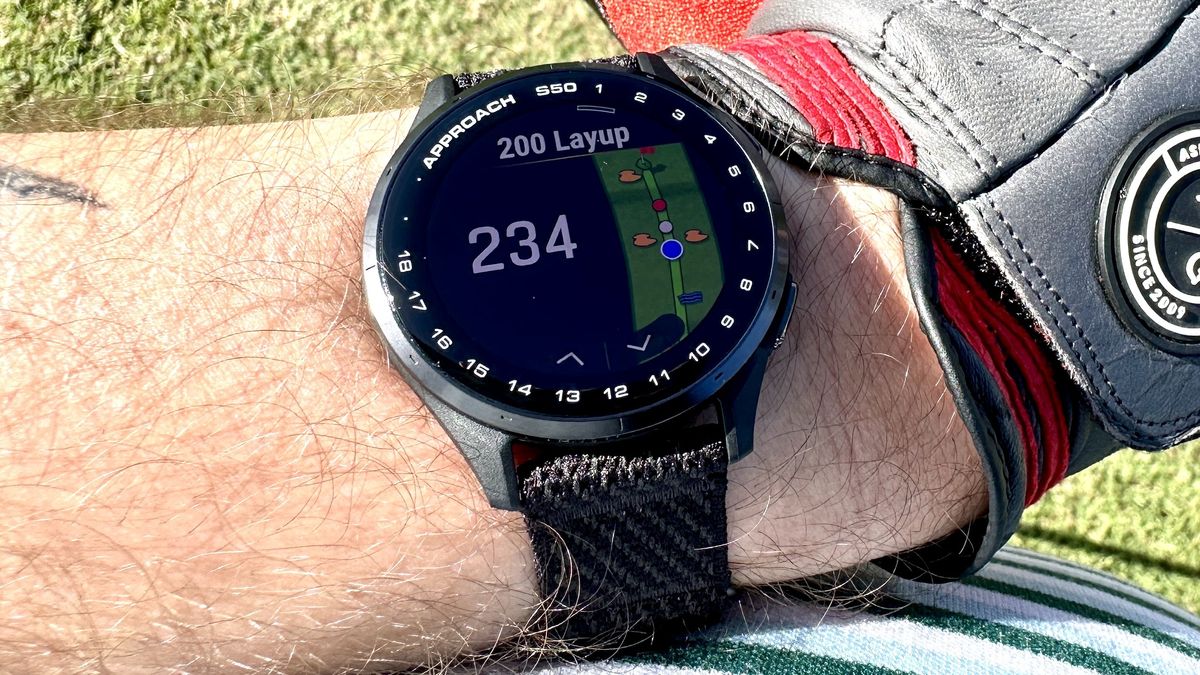 I played a golf round with the Garmin Approach S50 smartwatch, and it's ...