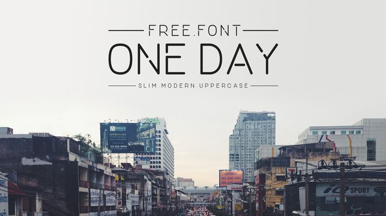Font of the day: One Day | Creative Bloq
