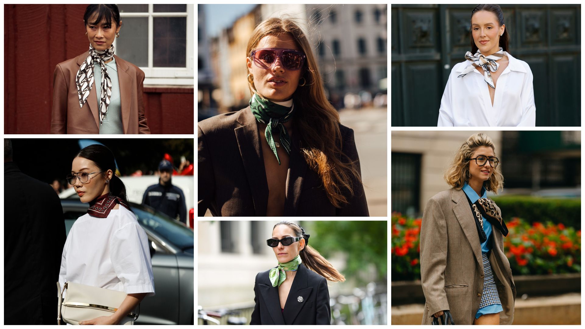 The Silk Scarf Trend Taking Over NYC Street Style | Marie Claire