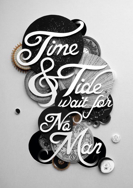 Steampunk style inspires beautiful typographic collage | Creative Bloq