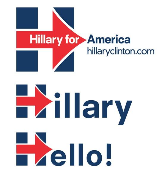 5 new redesigns of Hillary Clinton's logo | Creative Bloq