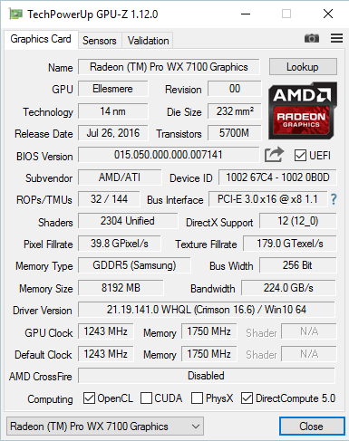 AMD Radeon Pro WX 7100 Review - Tom's Hardware | Tom's Hardware