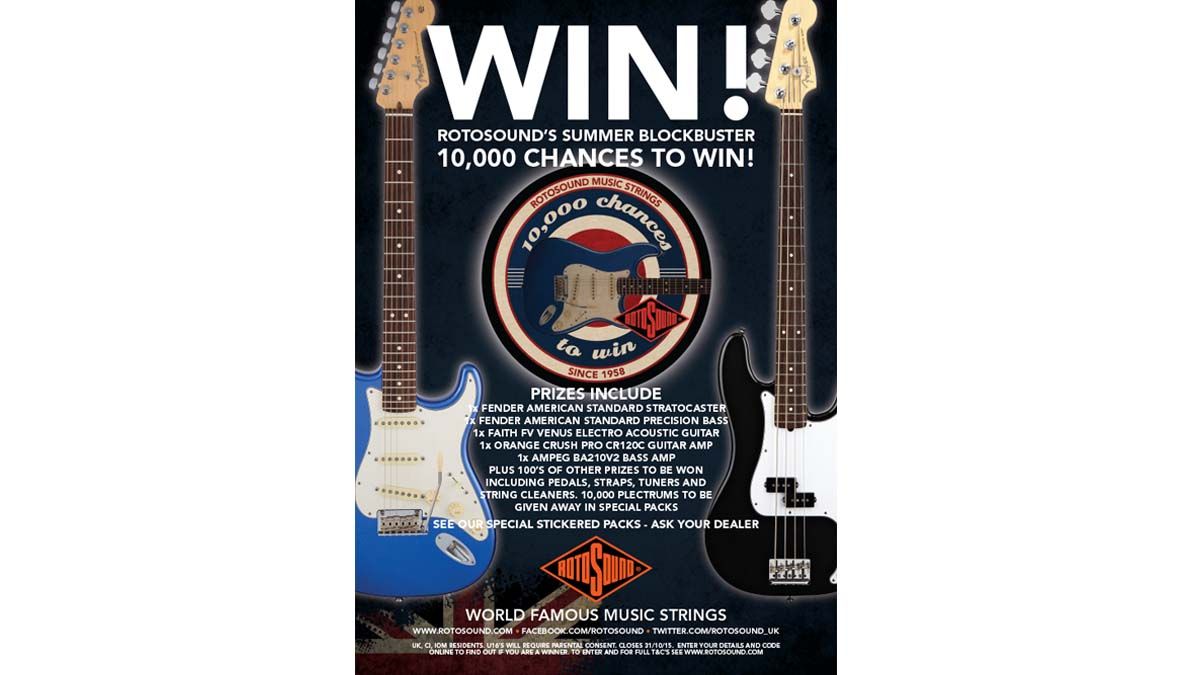 Win guitar prizes worth over £10,000 with Rotosound | MusicRadar
