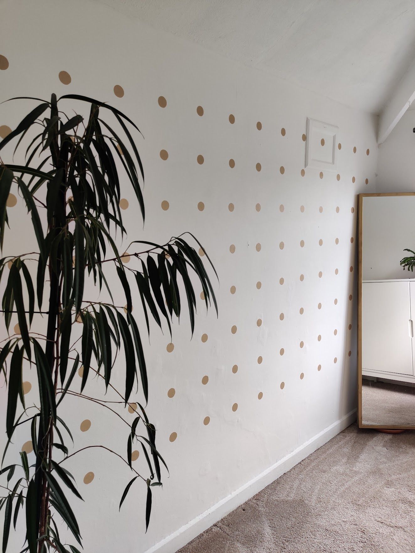 Easy polka dot accent wall: a 7-step DIY | Real Homes
