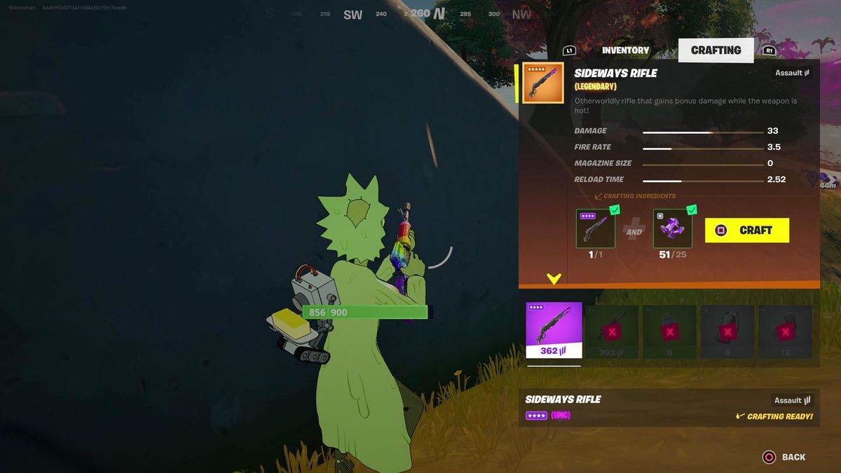 Fortnite crafting guide - crafting recipes and items explained ...