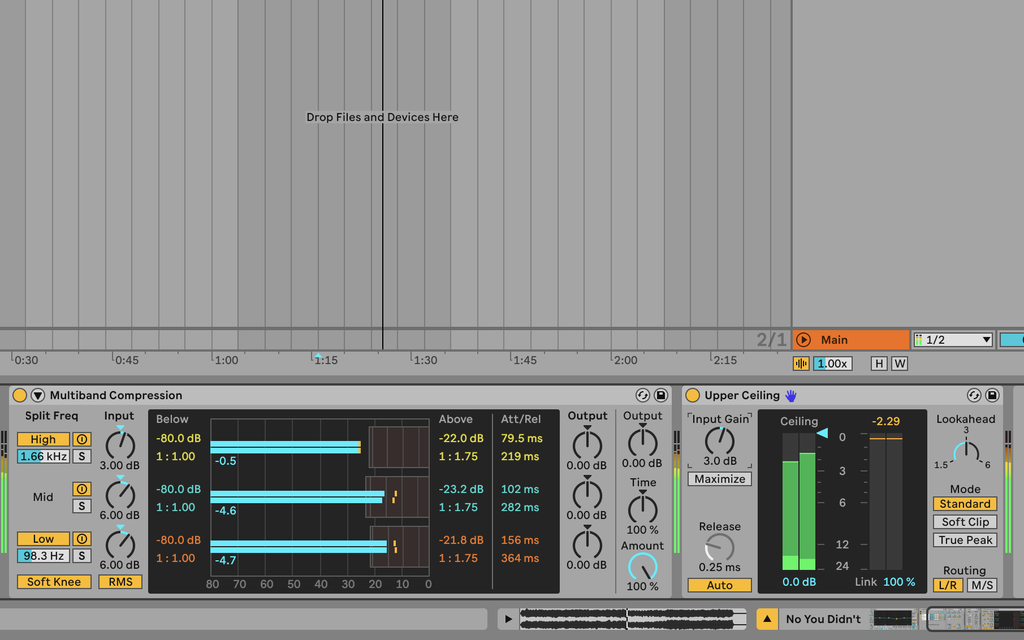 How to build a complete mastering chain in Ableton Live using only ...