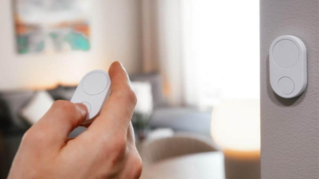 This smart button detaches from the wall and controls your lights with ...