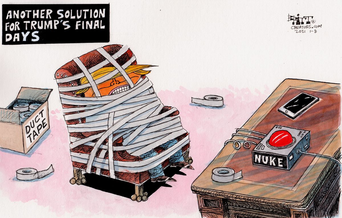 Political Cartoon U.S. Trump Capitol riot | The Week