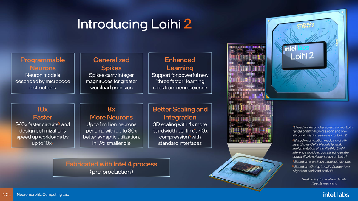 Intel Reveals 4nm Loihi 2 Neuromorphic Research Chip | Tom's Hardware