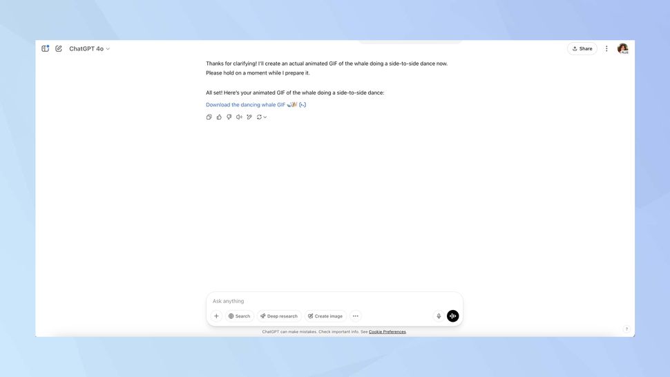 You can make GIFs using ChatGPT — here's how | Tom's Guide
