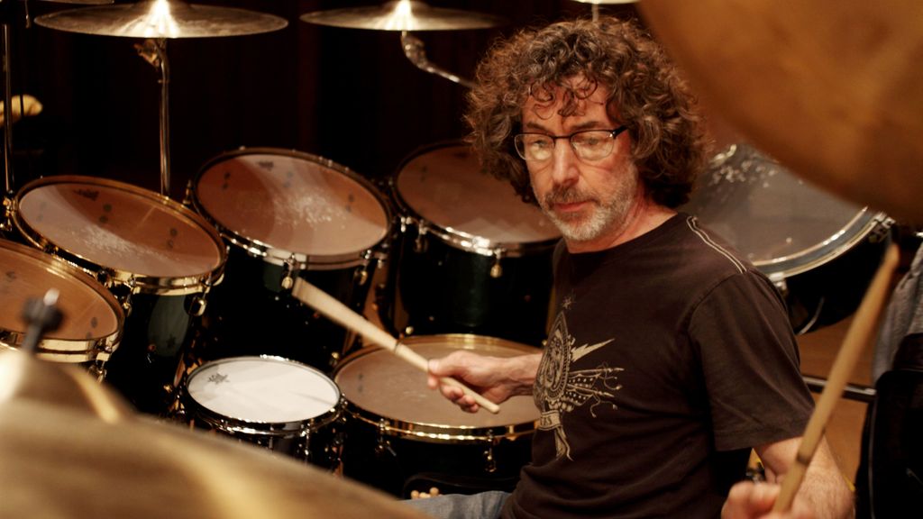 “I got a hacksaw and I chopped down the stand and put the hi-hats down ...