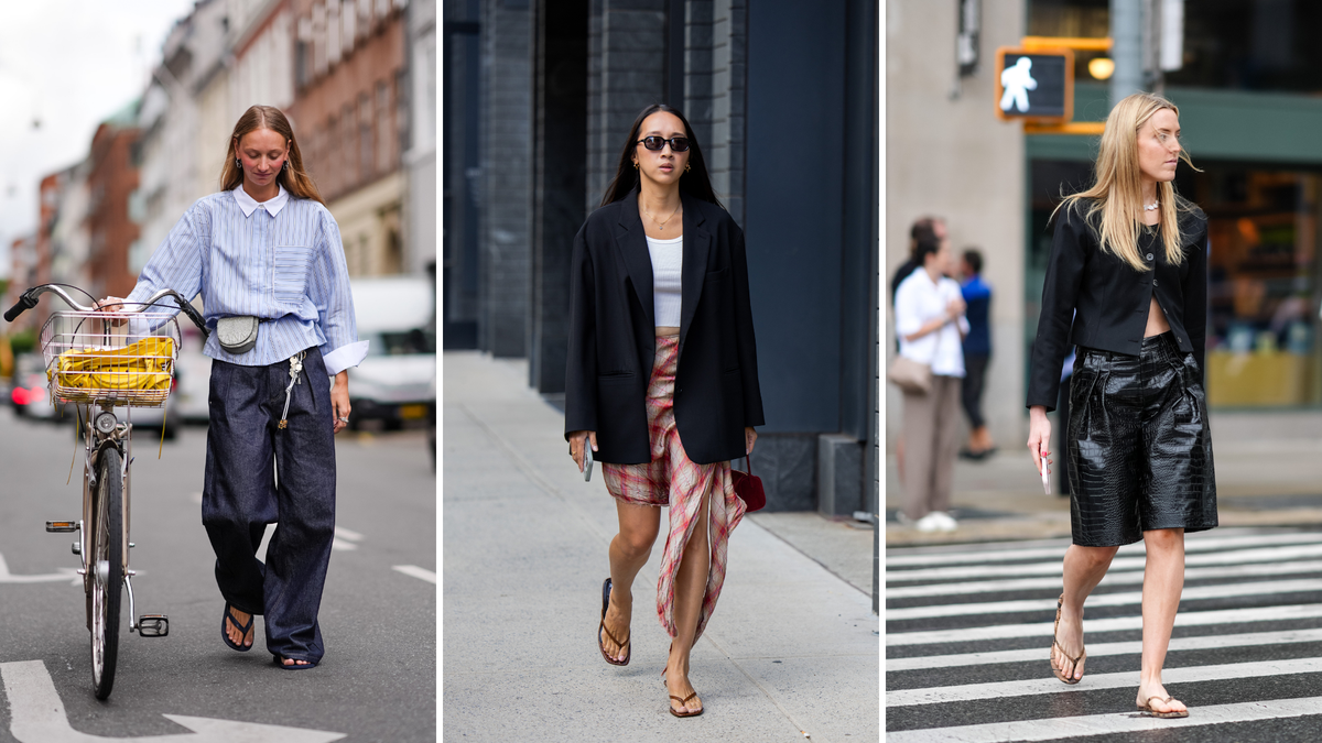 This Is How To Style Flip-Flops For The Office This Summer | Marie ...