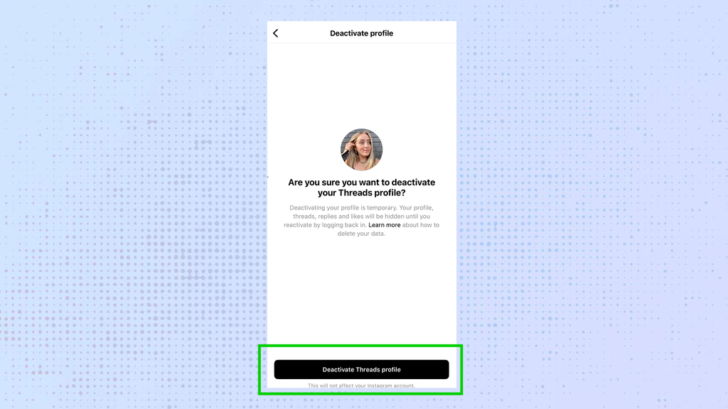 How to deactivate your Threads account | Tom's Guide