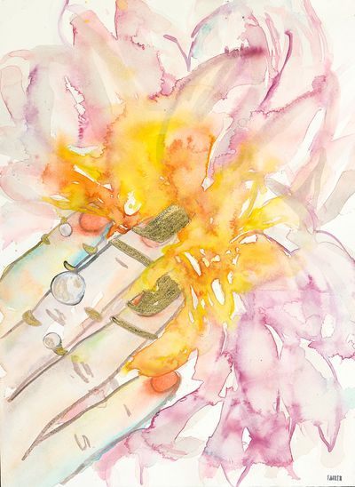 How Fahren Feingold Uses Gold and Glitter to Destigmatize Period Blood ...