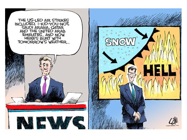 Political cartoon middle east ISIS coalition world | The Week