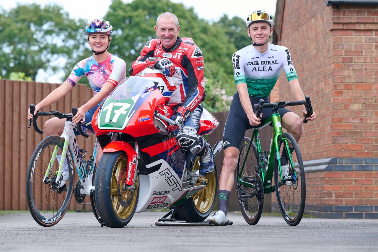 Alice Towers and her dad Jonny: 'He corners with his knee skimming the ...