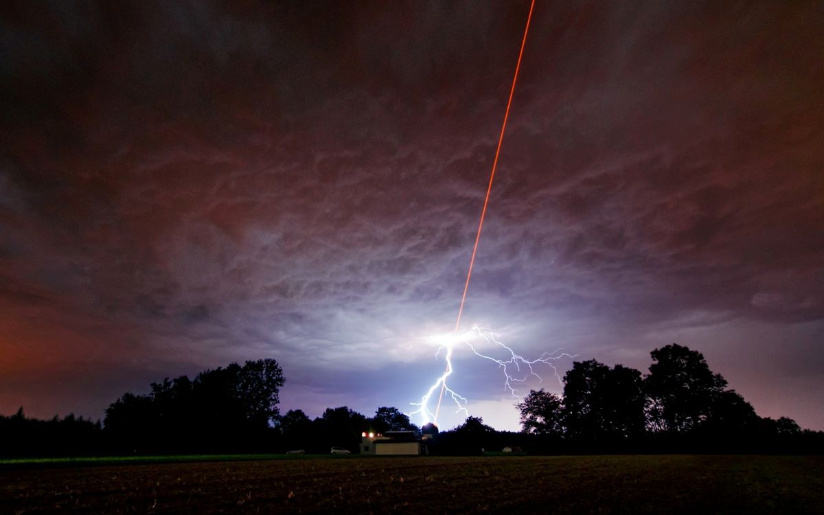 Laser Beam, Lightning Strike Space Wallpaper | Space