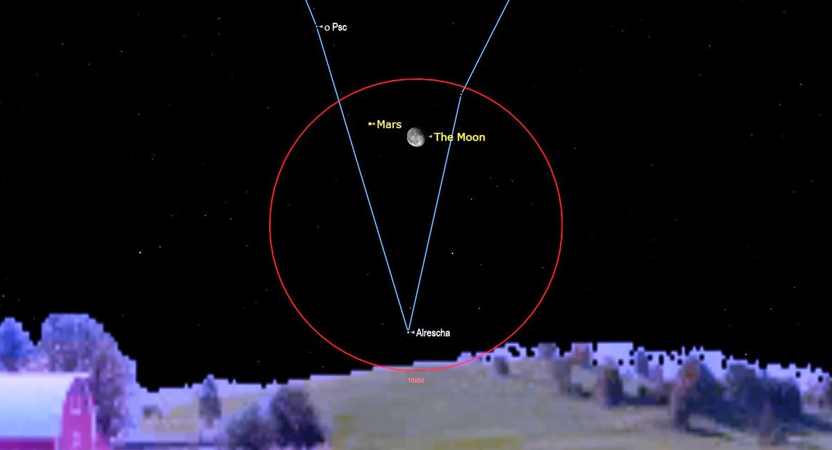 See Mars rendezvous with the moon on Labor Day weekend | Space
