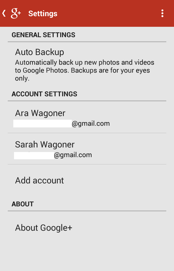Google+: How to log out of a secondary account | Android Central