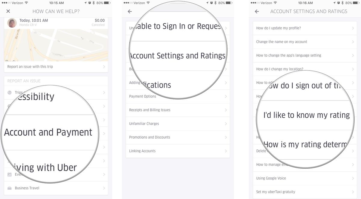 How to check your passenger Uber rating | iMore