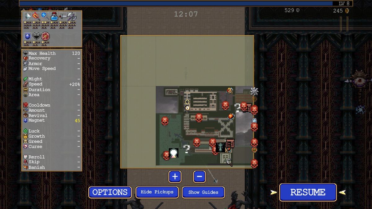 Vampire Survivors’ Castlevania DLC map is so big that I keep getting ...