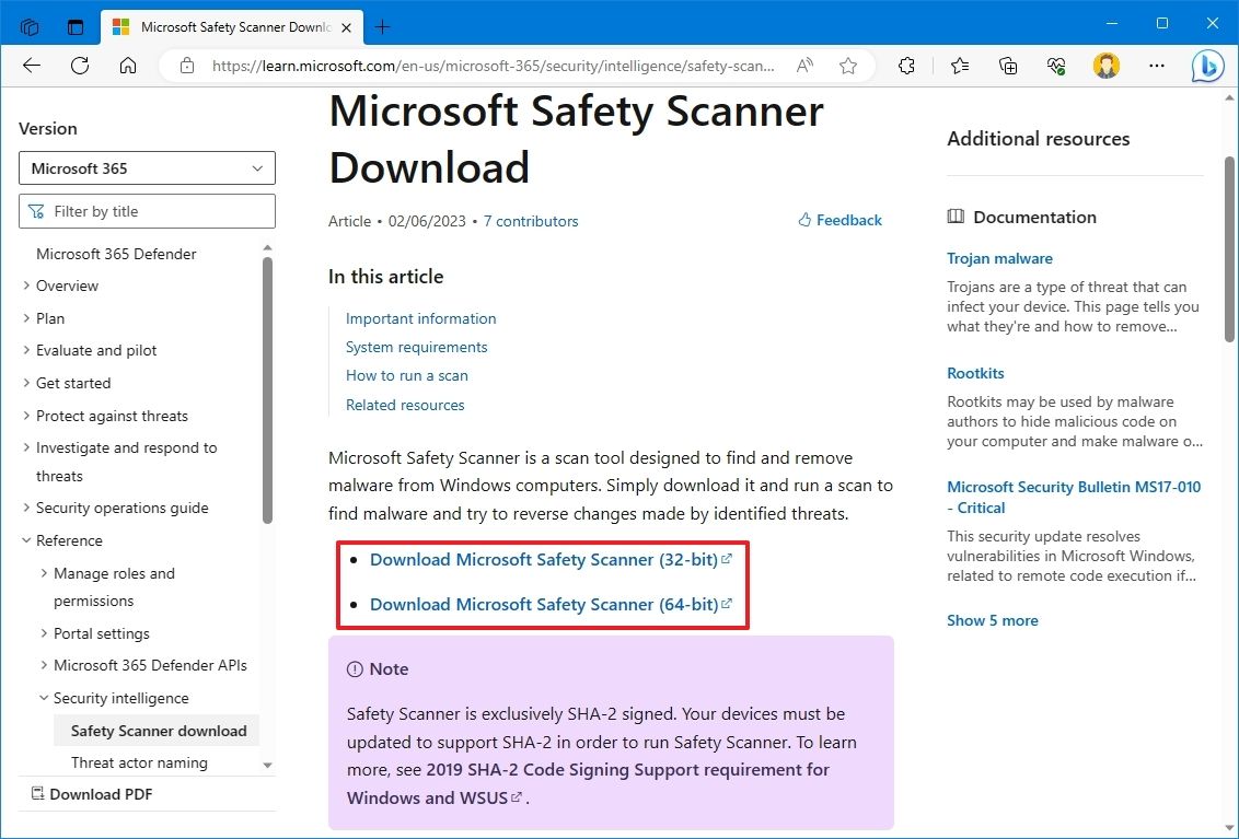 How to remove malware using Microsoft Safety Scanner on Windows 10 ...