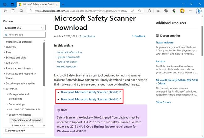 How to remove malware using Microsoft Safety Scanner on Windows 10 ...