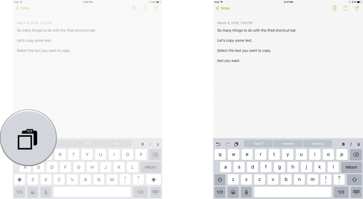 How to use the keyboard shortcut bar on iPad | iMore