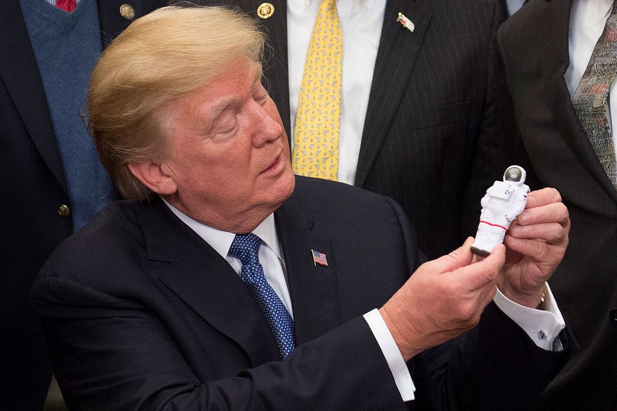 In Photos: President Trump Aims for the Moon with Space Policy ...