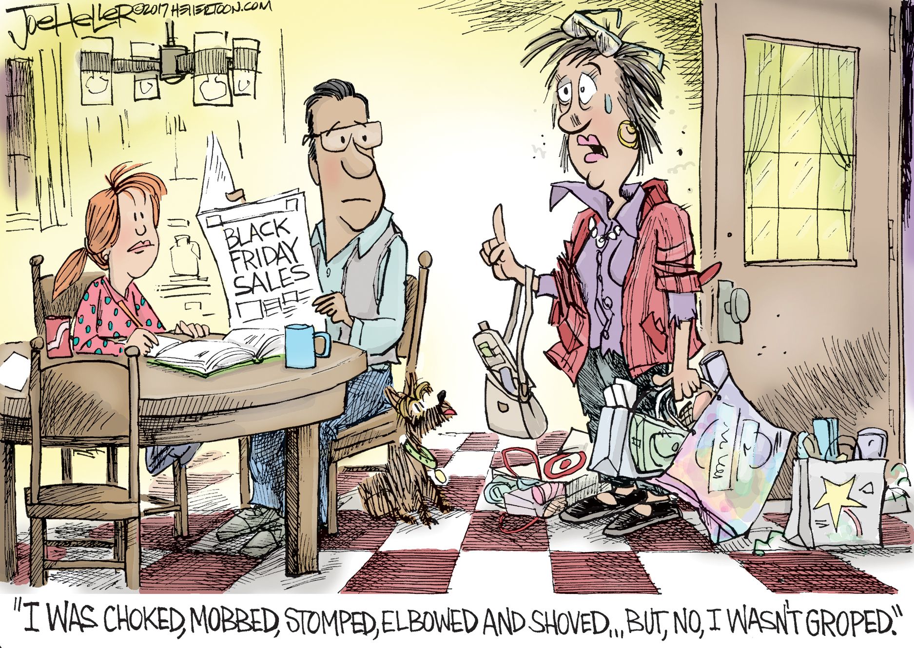 Political cartoon U.S. Thanksgiving GOP tax cuts middle class wealthy ...