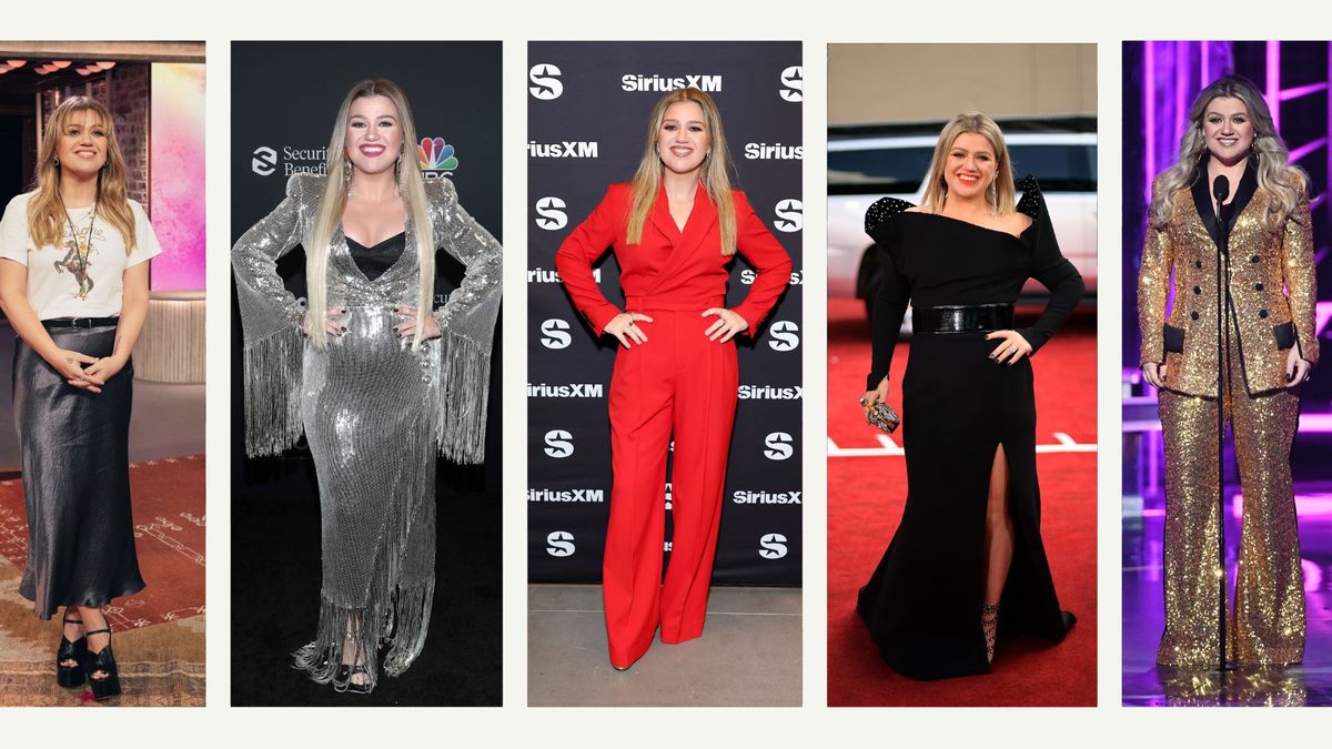 Kelly Clarkson's best looks, including chic red carpet gowns | Woman & Home