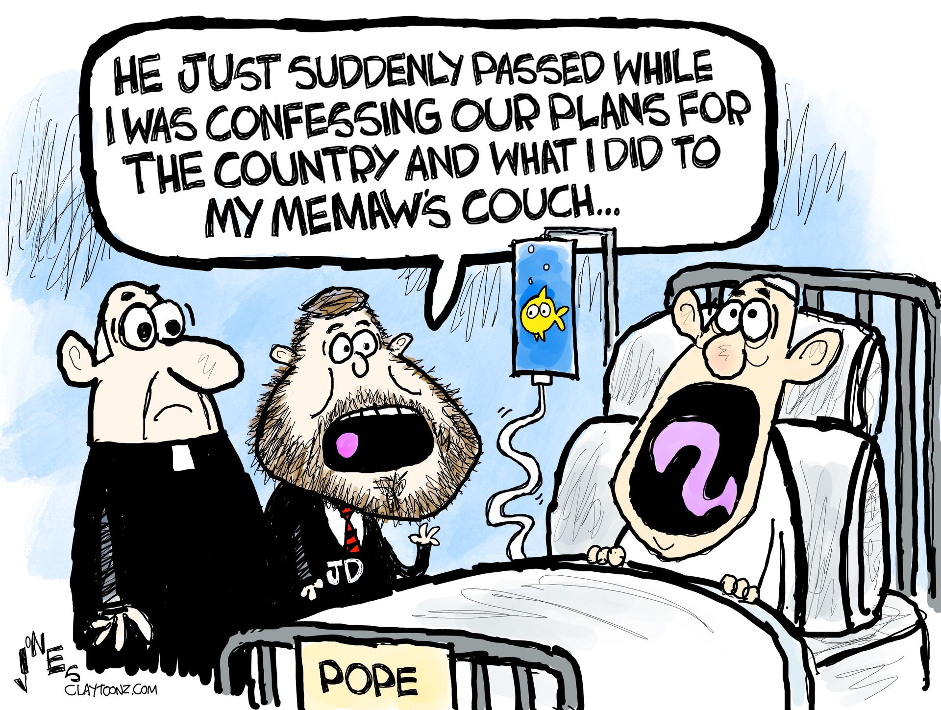 5 holier-than-thou cartoons about the Pope's passing | The Week