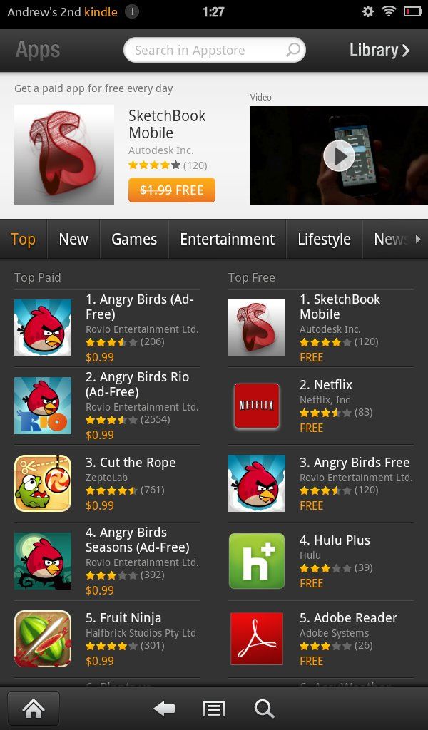 Amazon Appstore Is Not Android Market - The Amazon Kindle Fire ...