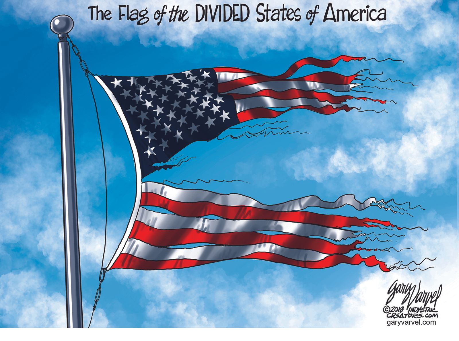 U.S. Flag divided states of America | The Week