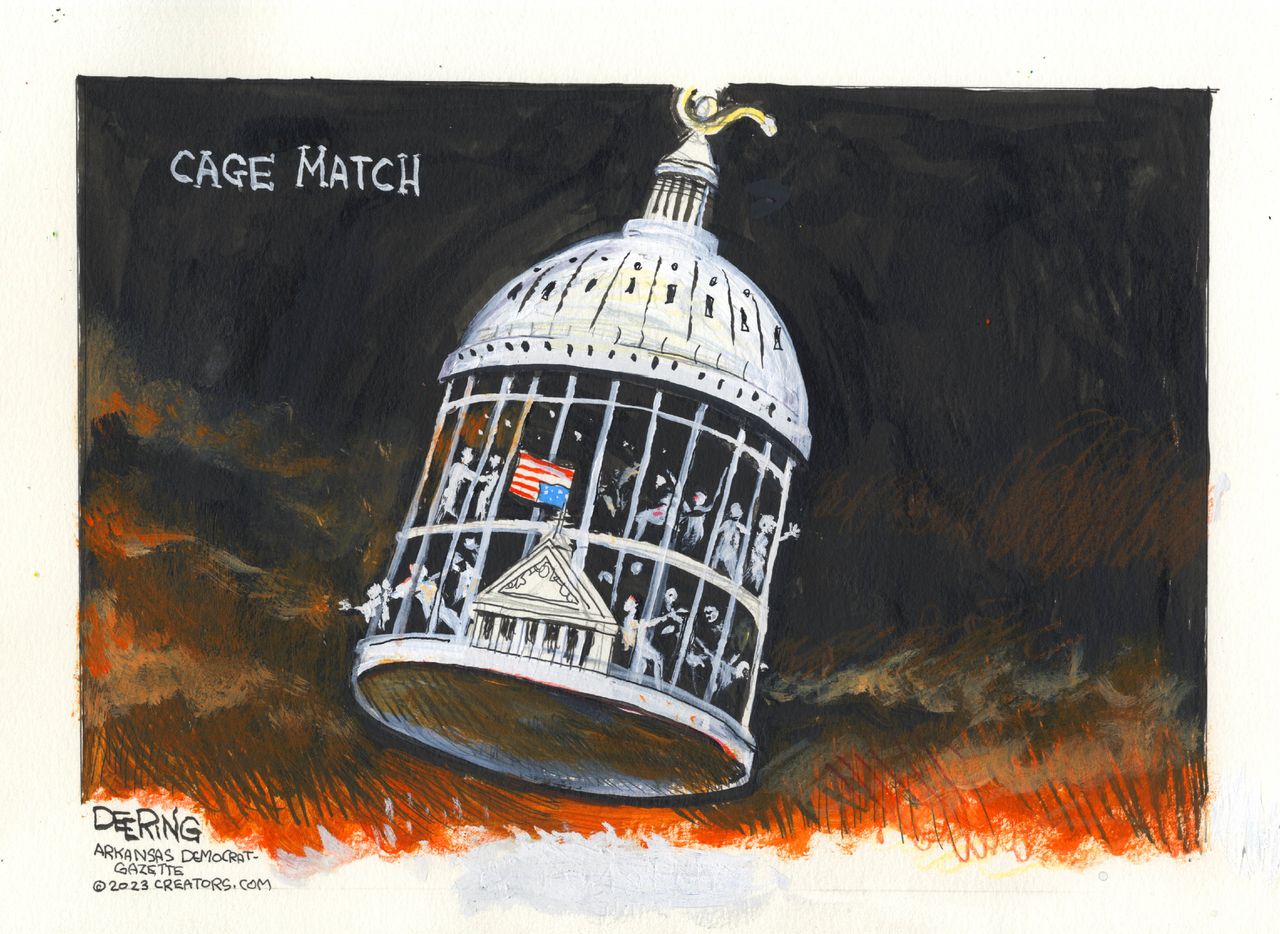 5 fist-fighting cartoons about the Markwayne Mullin fracas | The Week