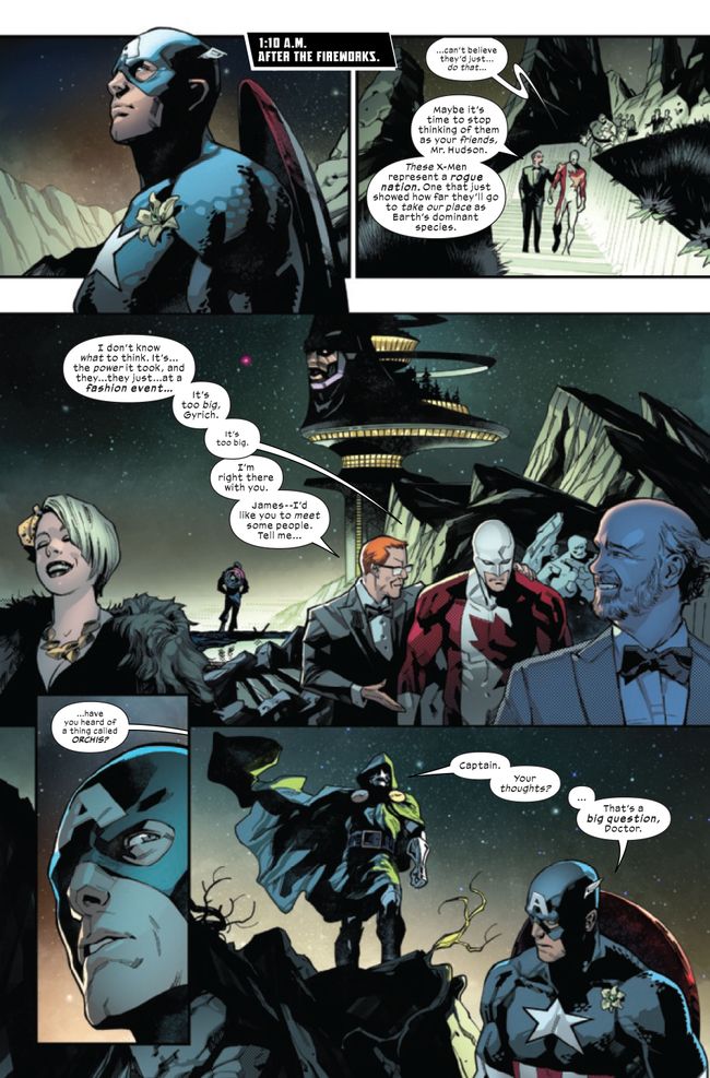 Captain America is "shell-shocked" by X-Men's Hellfire Gala in SWORD #6 ...