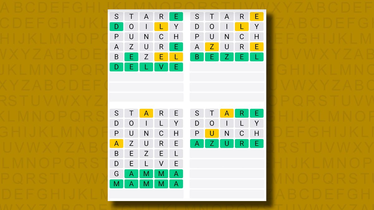 Quordle today – hints and answers for Thursday, June 20 (game #878 ...