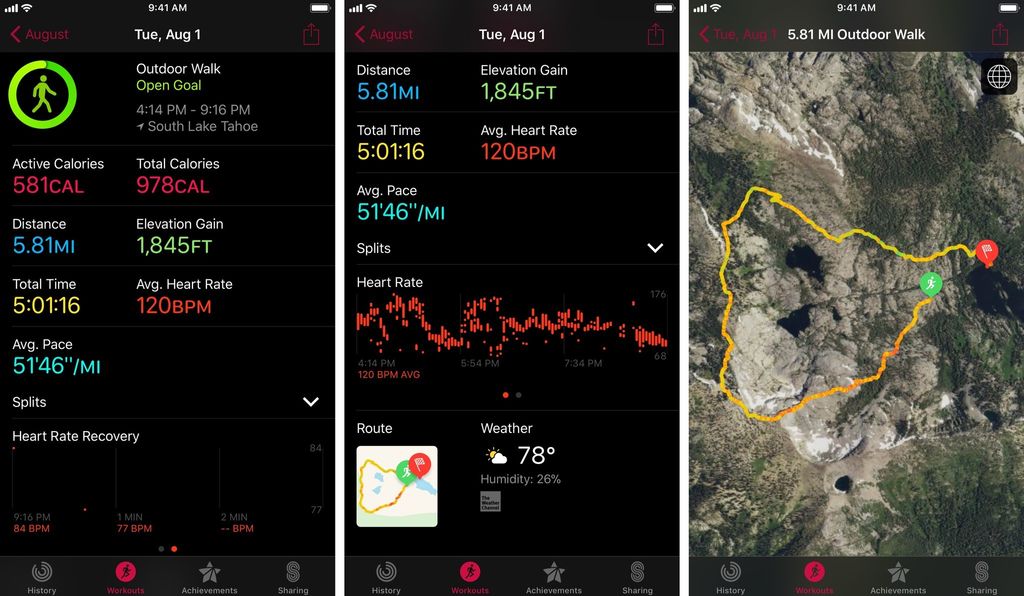 How to view your past Activity rings and workouts in Activity for ...