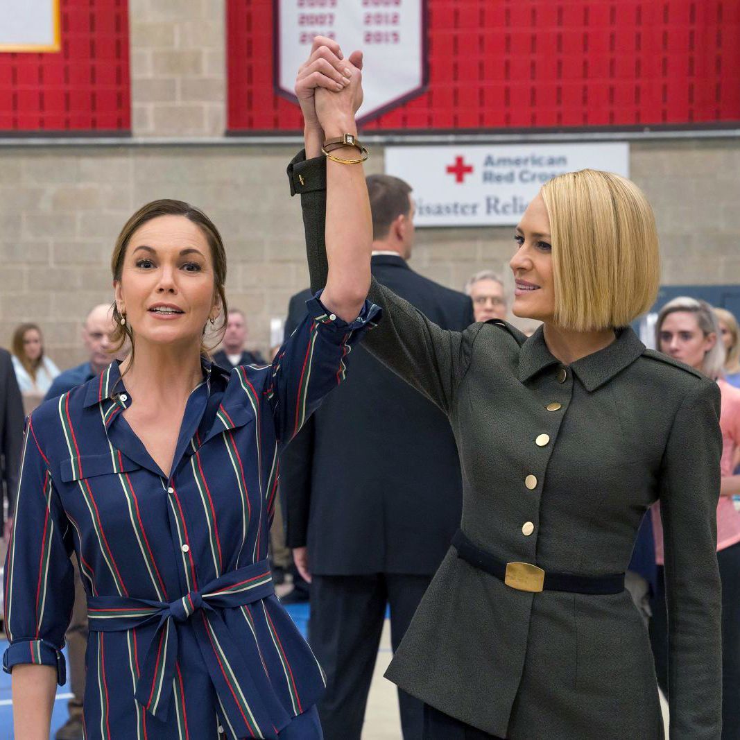 'House of Cards' Photos of Diane Lana and Greg Kinnear With Robin Wright | Marie Claire