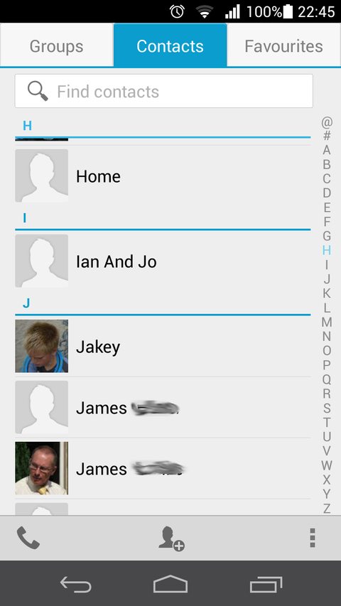 Contacts and calling - Huawei Ascend P6 review - Page 3 | TechRadar