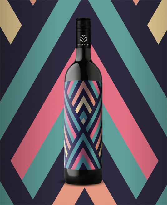 Geometric patterns reflect wine tasting experience | Creative Bloq
