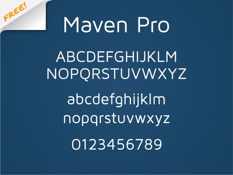 Font of the day: Maven Pro | Creative Bloq