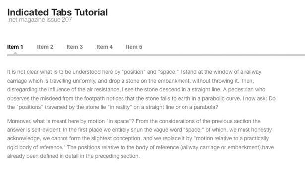 Create a jQuery tab system | Creative Bloq